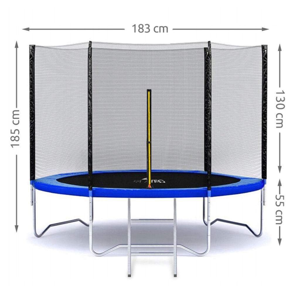 Trambulina pentru Copii si Adulti, Diametru 183cm 6FT, Scarita si Plasa ...