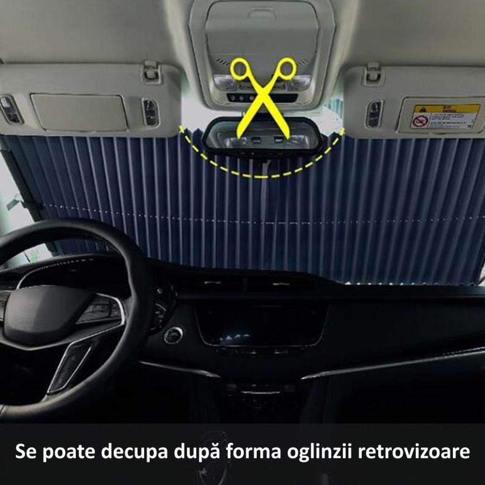 Parasolar Auto Retractabil Automat pentru Parbriz sau Luneta Spate tip ...